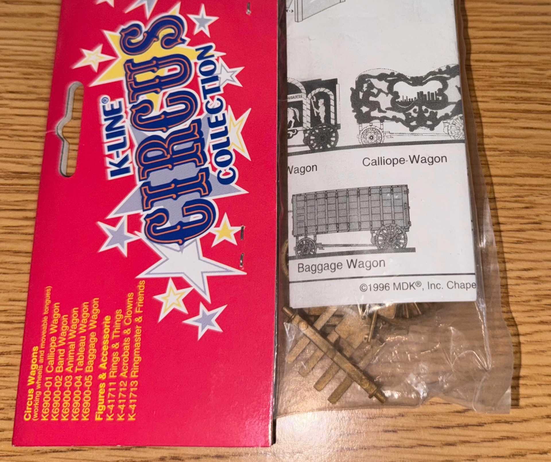 Grzyboski's Train Store: K-Line Circus Baggage Wagon Kit